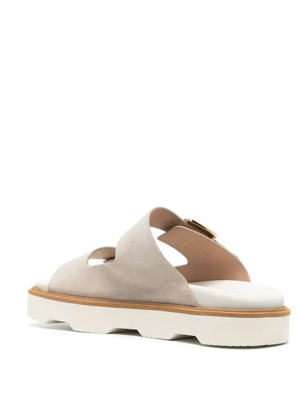 Hogan Flatform Buckled Sandals