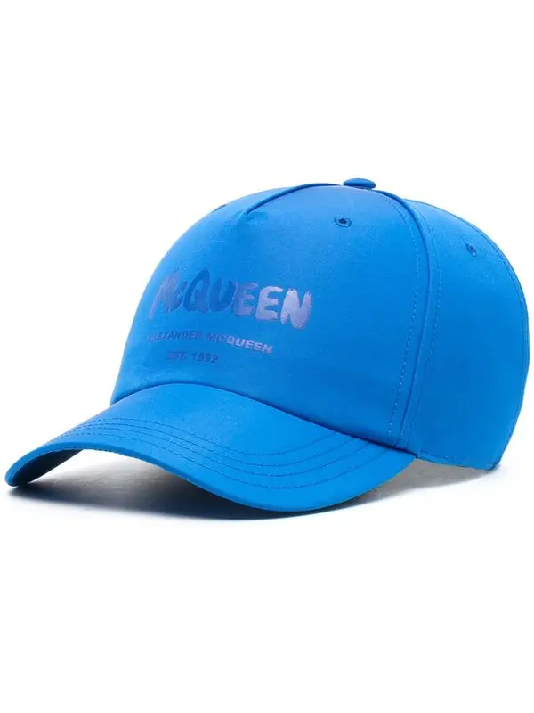 Alexander McQueen Logo-print Baseball Cap - Blue
