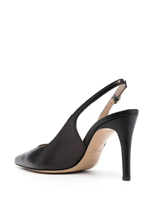 Roberto Festa Lavinia 85mm Leather Slingback Pumps - Black