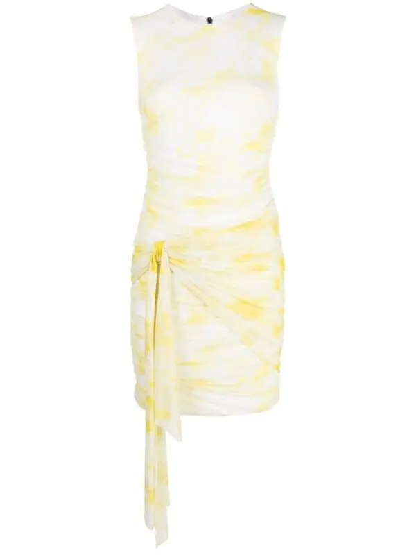 MSGM Sleeveless Ruched Mini Dress
