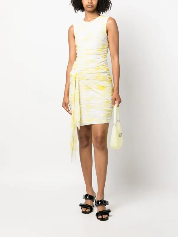 MSGM Sleeveless Ruched Mini Dress