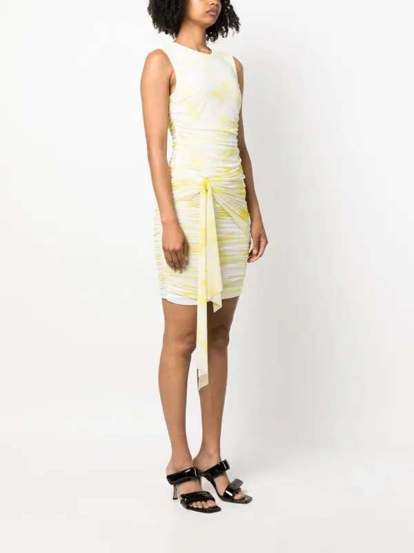 MSGM Sleeveless Ruched Mini Dress
