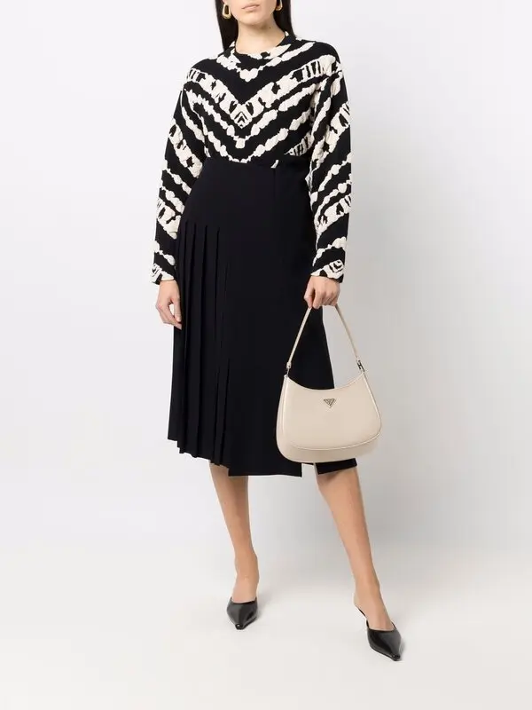 Prada Cleo Leather Shoulder Bag