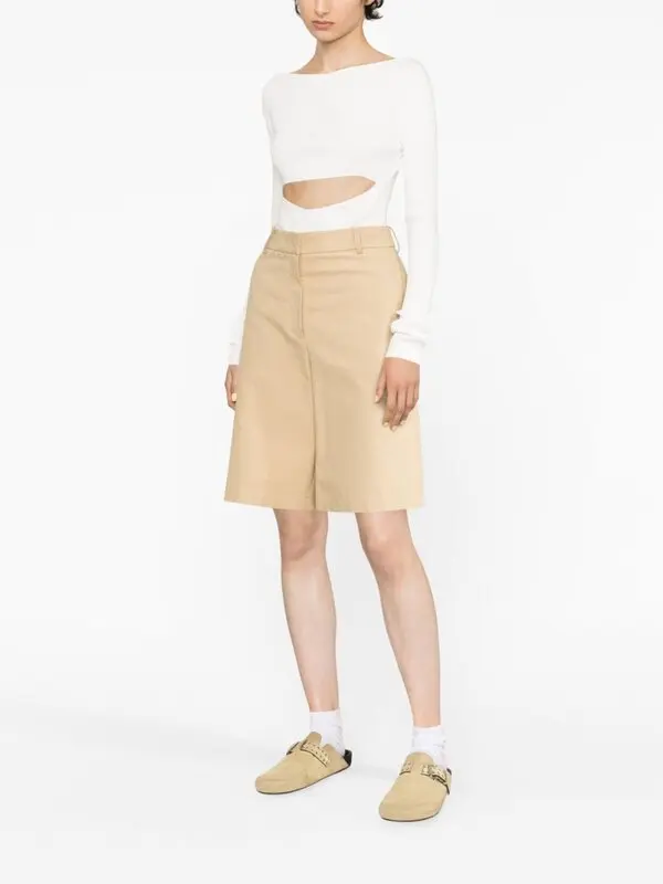 LOW CLASSIC Cut-out Detail Long-sleeve Top