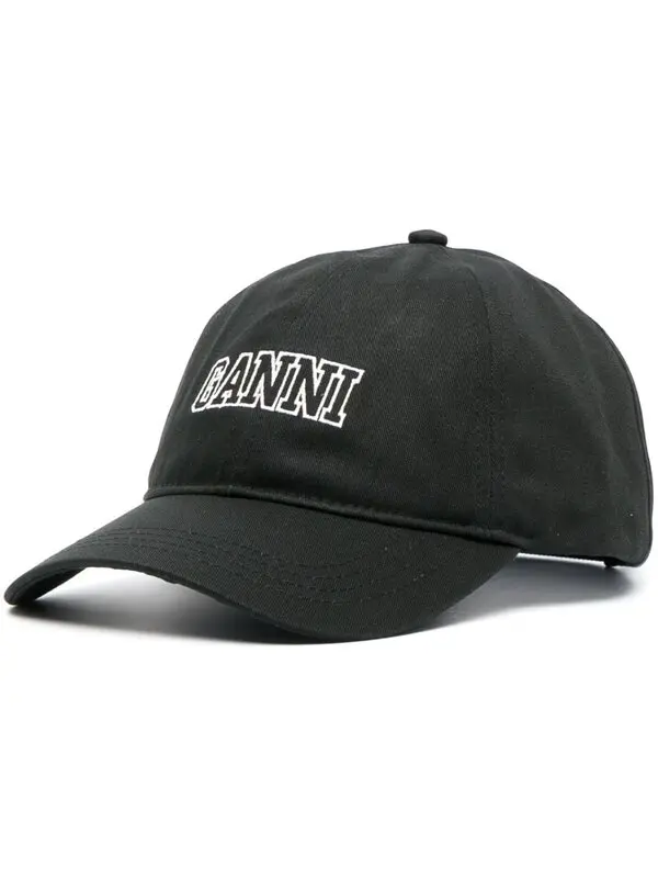 GANNI Logo-embroidered Baseball Cap