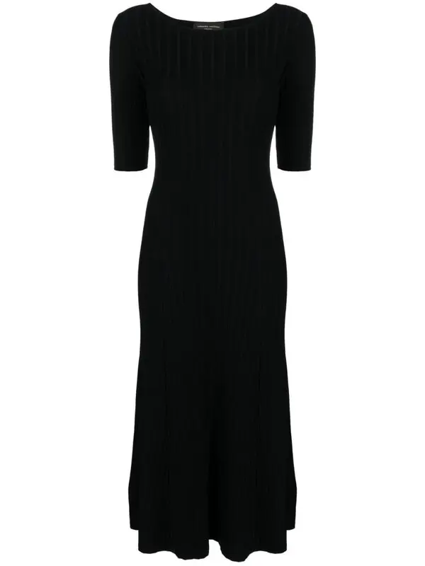 ROBERTO COLLINA Ribbed-knit Midi Dress