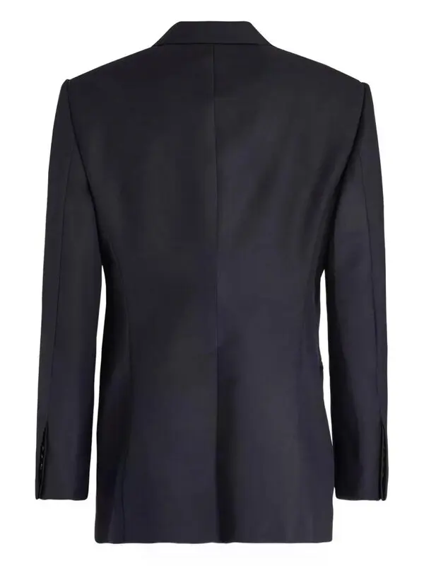 Alexander McQueen Peak-lapels Double-breasted Blazer - Blue
