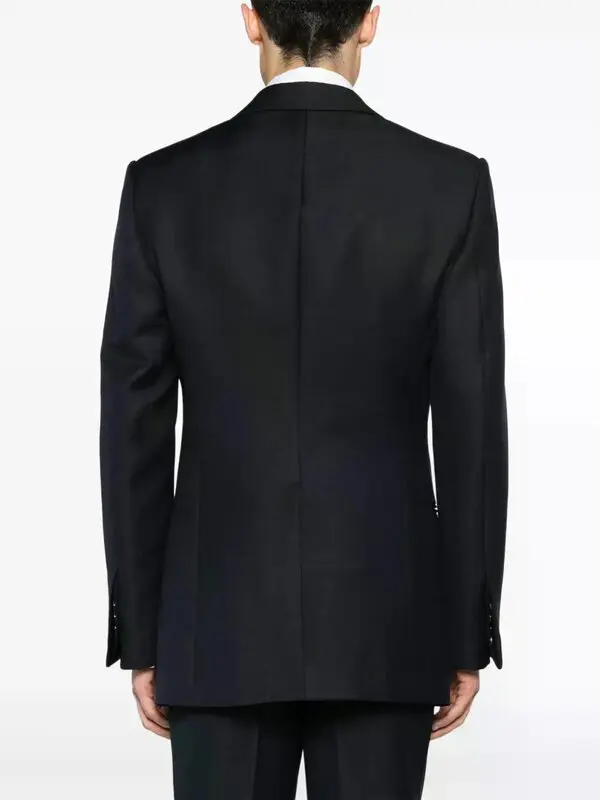 Alexander McQueen Peak-lapels Double-breasted Blazer - Blue