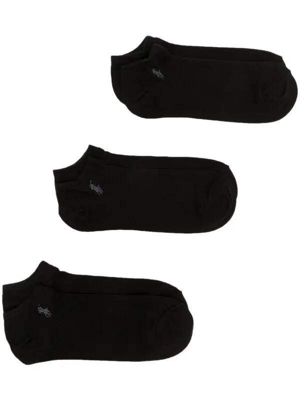 Ralph Lauren Set Of Low-cut Socks - Black