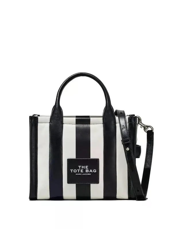 Marc Jacobs Striped Small Tote Bag - Black
