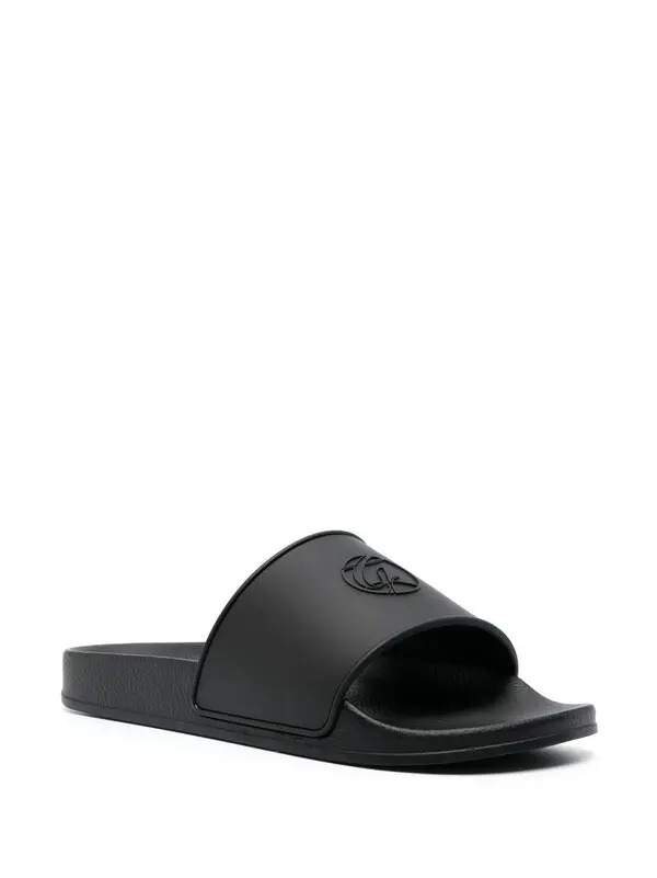 GIULIANO GALIANO Shark Embossed Logo Slides