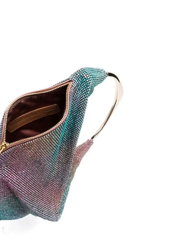 Benedetta Bruzziches Draped Crystal-embellished Tote
