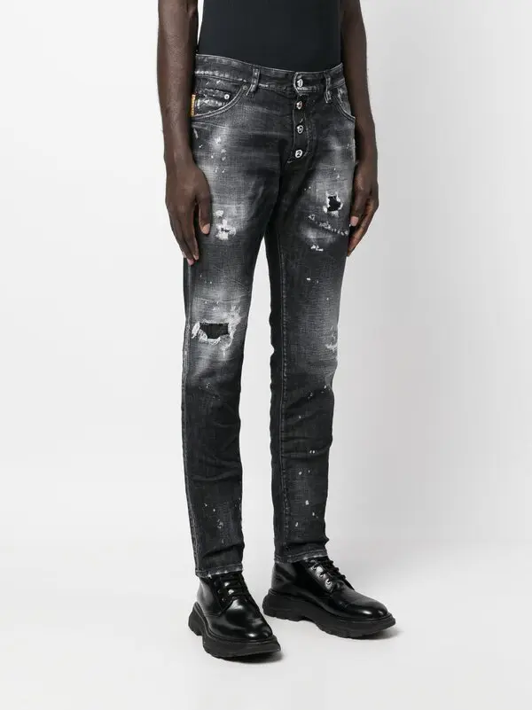 Dsquared2 Distressed Slim-cut Jeans