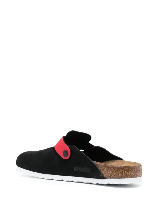 BIRKENSTOCK 1774 Boston Suede Sandals - Black