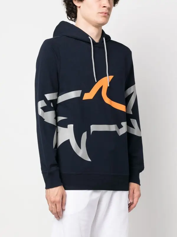 Paul & Shark Shark-print Hoodie