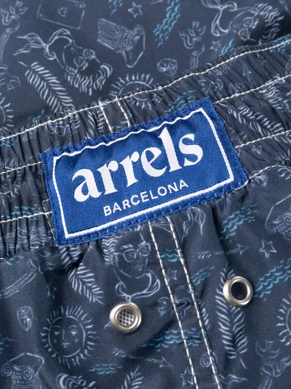 ARRELS BARCELONA X Jordi Labanda In Summer We Trust Swim Shorts - Blue