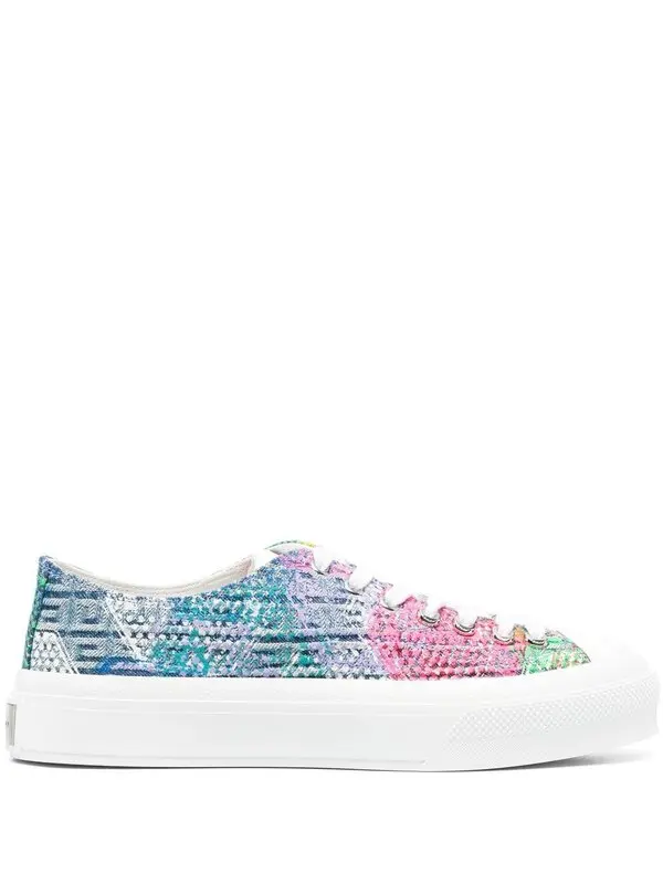 Givenchy City 4g Denim Sneakers