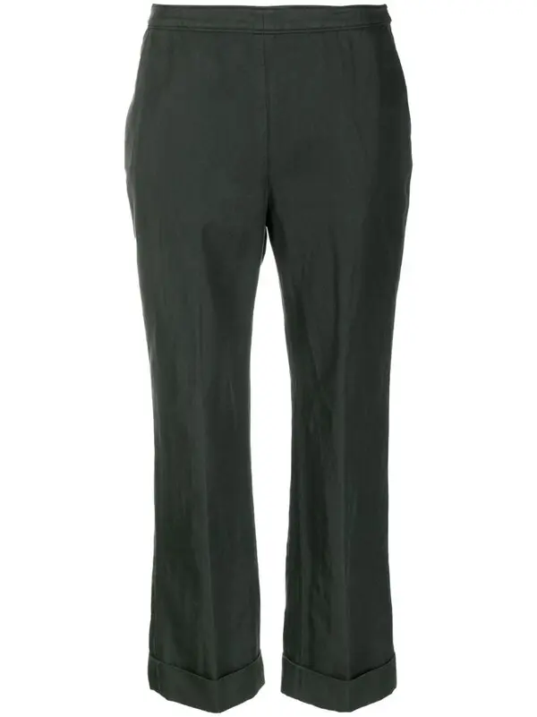 Aspesi Cropped Flared Trousers - Grey