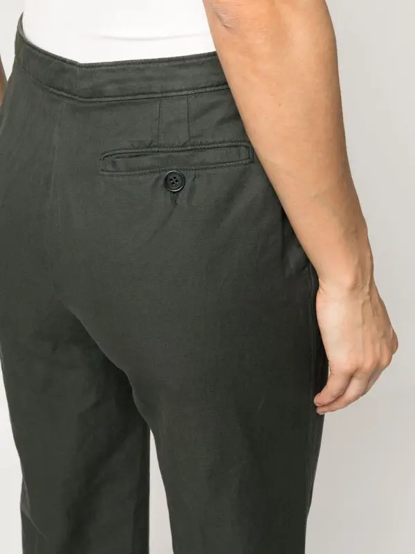Aspesi Cropped Flared Trousers - Grey