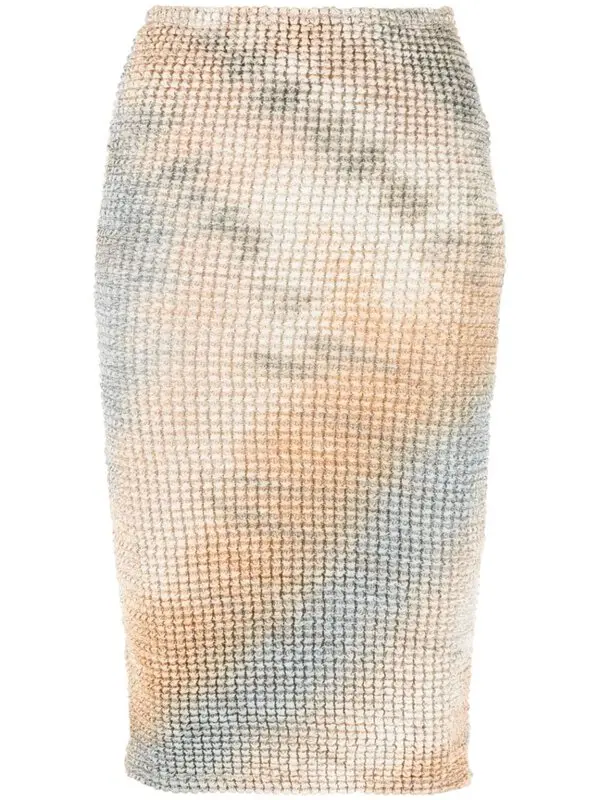 Off-White Tie-dye Pencil Skirt