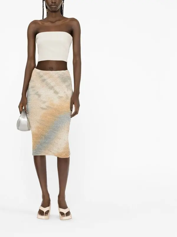 Off-White Tie-dye Pencil Skirt