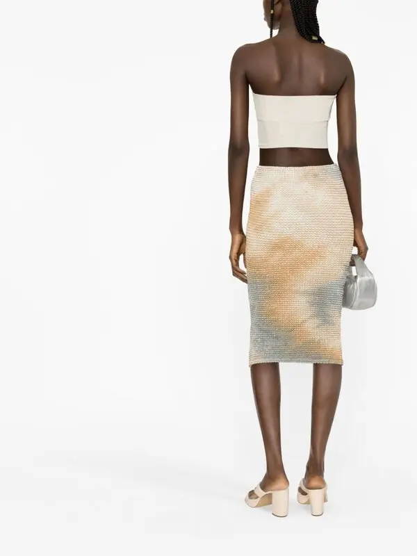 Off-White Tie-dye Pencil Skirt
