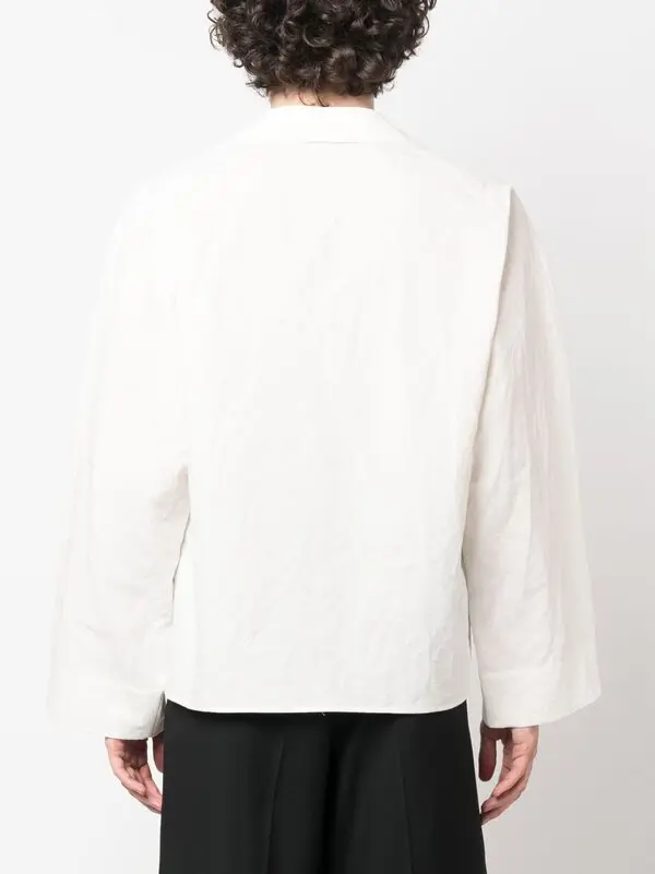 Saint Laurent V-neck Linen Shirt