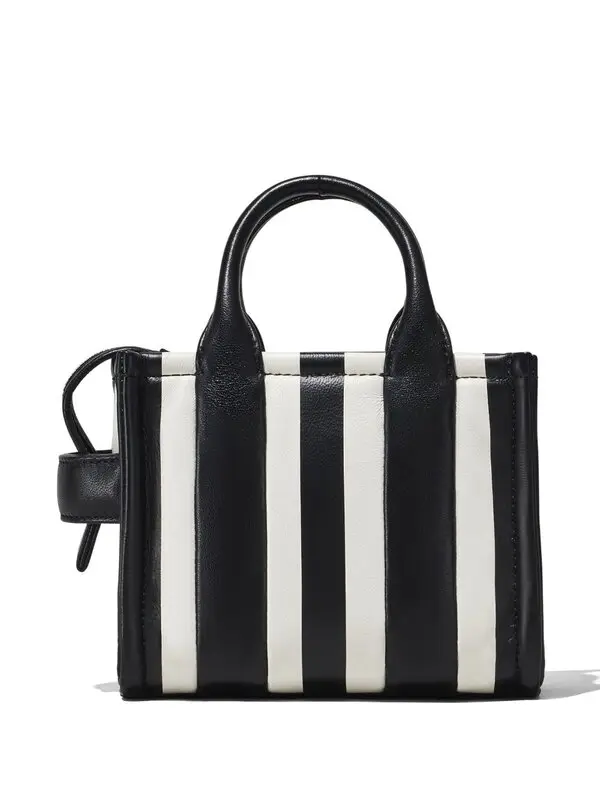 Marc Jacobs Striped Mini Tote Bag - Black