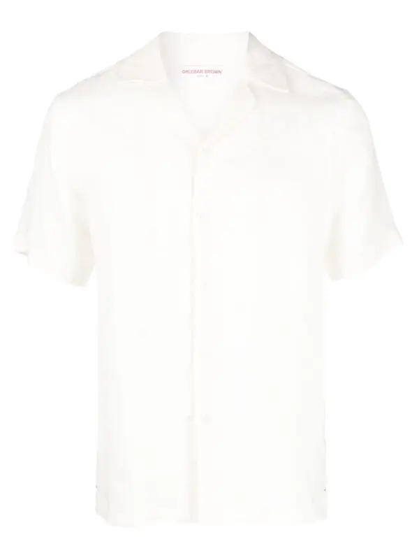 Orlebar Brown Hibbert Short-sleeve Linen Shirt