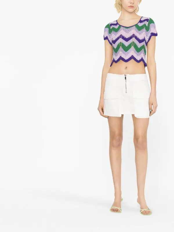 Pinko Crochet-knit Crop Top