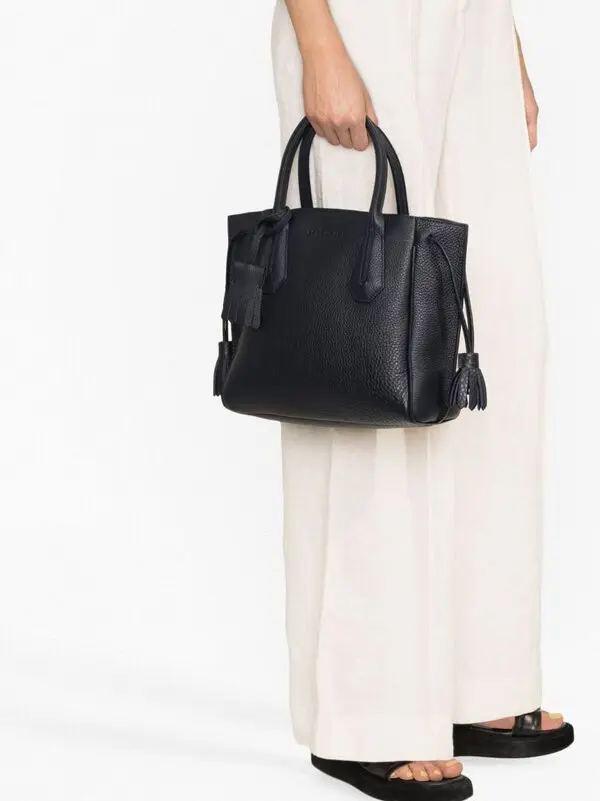 Longchamp Penelope Leather Tote Bag - Blue | Editorialist