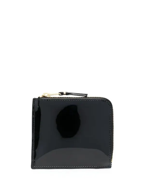 Comme Des Garçons Polka Dot Print Small Wallet - Black