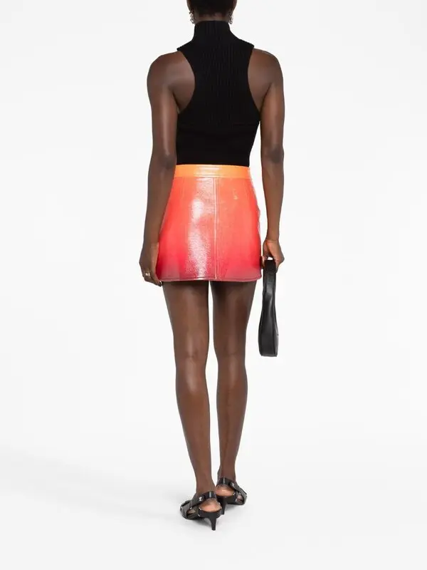 COURREGES Vinyl Miniskirt - Orange