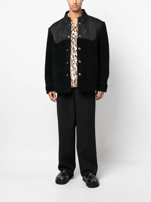 Versace Barocco Silhouette Fleece Jacket