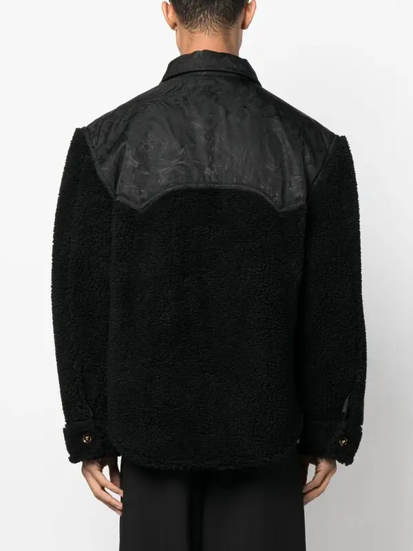 Versace Barocco Silhouette Fleece Jacket