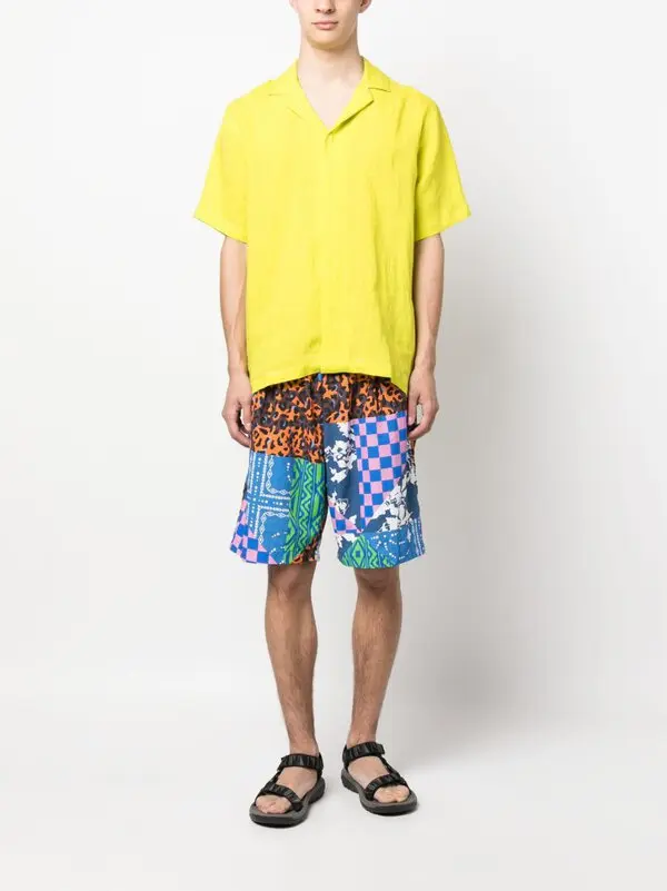 Orlebar Brown Maitan Linen Short-sleeve Shirt - Green