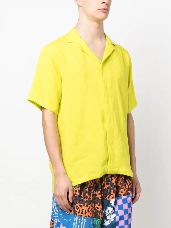 Orlebar Brown Maitan Linen Short-sleeve Shirt - Green