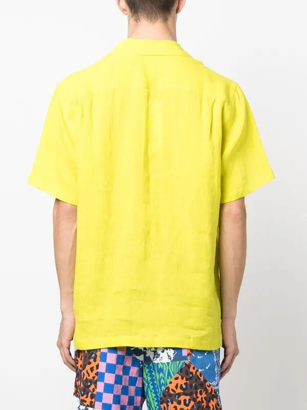 Orlebar Brown Maitan Linen Short-sleeve Shirt - Green