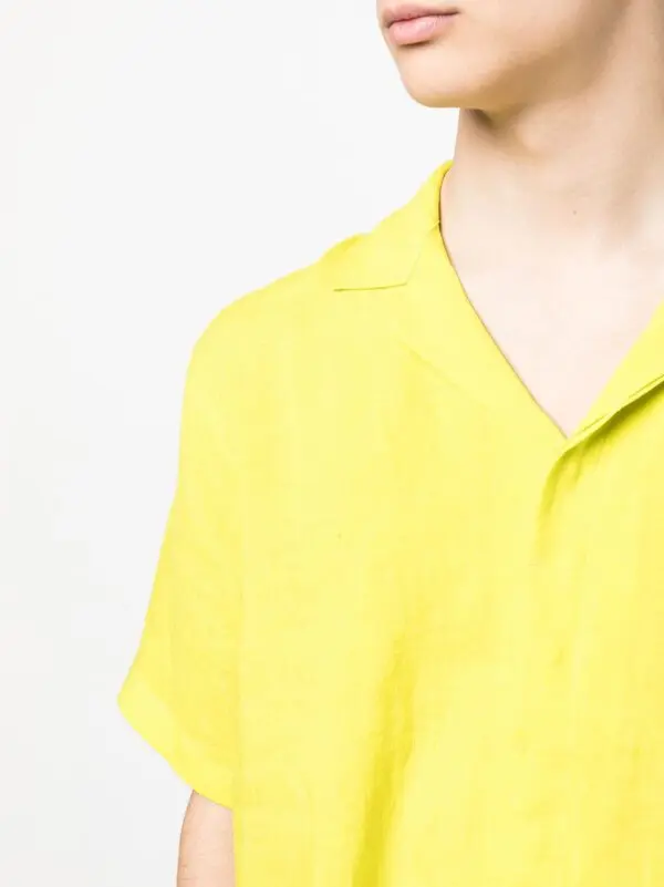Orlebar Brown Maitan Linen Short-sleeve Shirt - Green