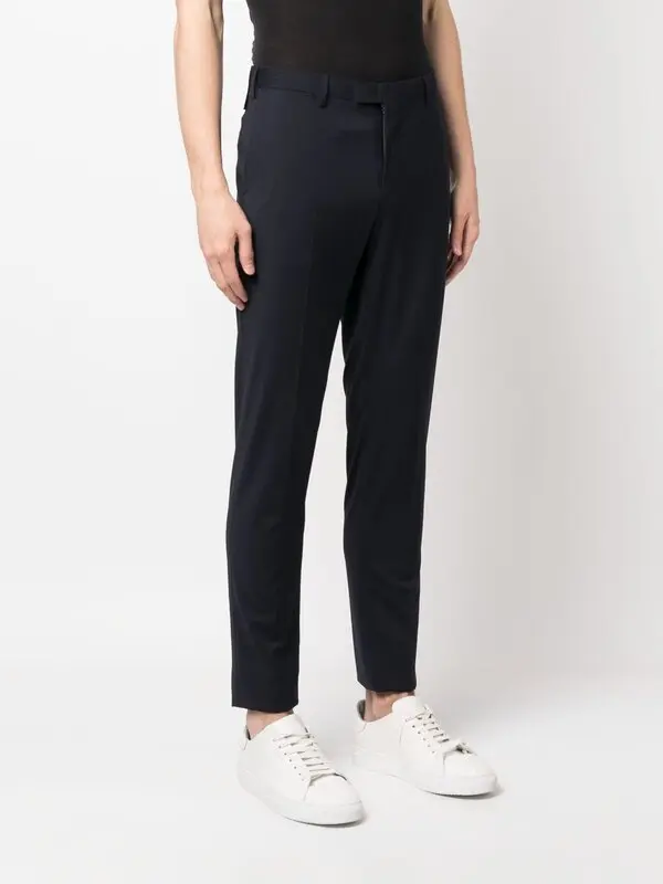 PT TORINO Mid-rise Slim-fit Trousers - Blue
