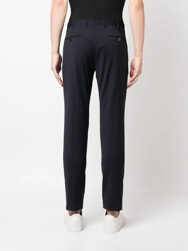 PT TORINO Mid-rise Slim-fit Trousers - Blue