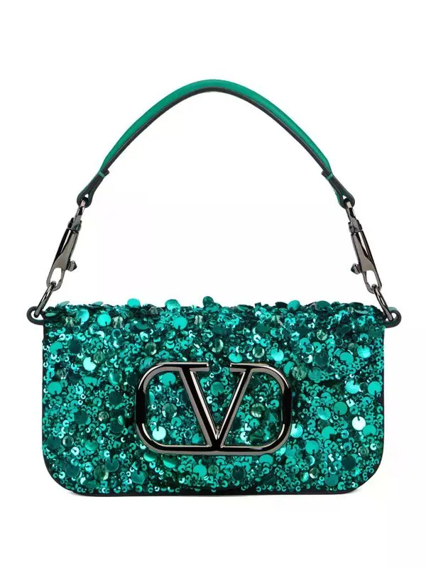 Valentino Garavani Lòco Embroidered Shoulder Bag