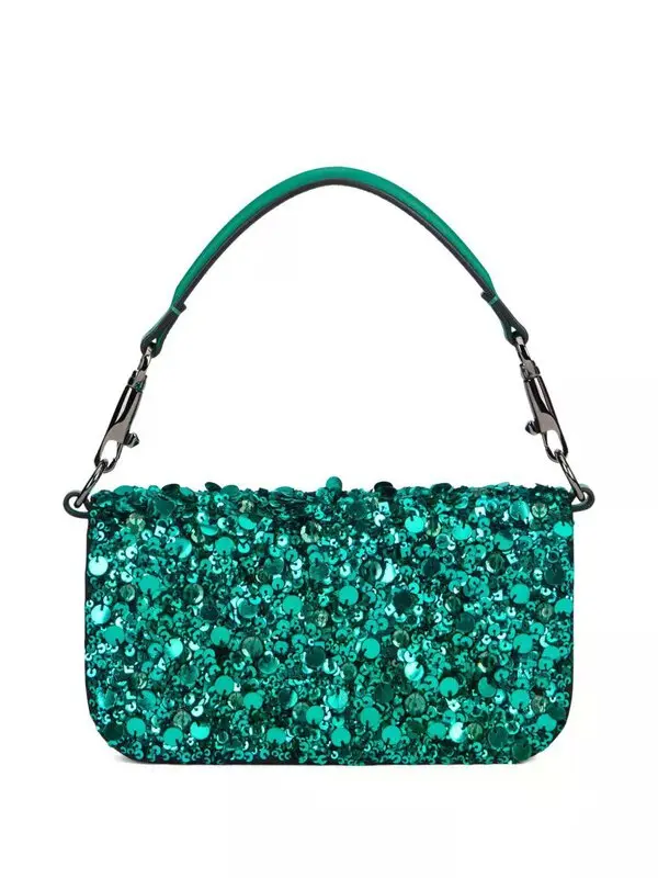 Valentino Garavani Lòco Embroidered Shoulder Bag