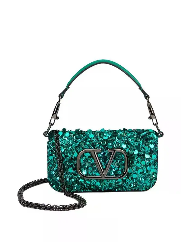 Valentino Garavani Lòco Embroidered Shoulder Bag