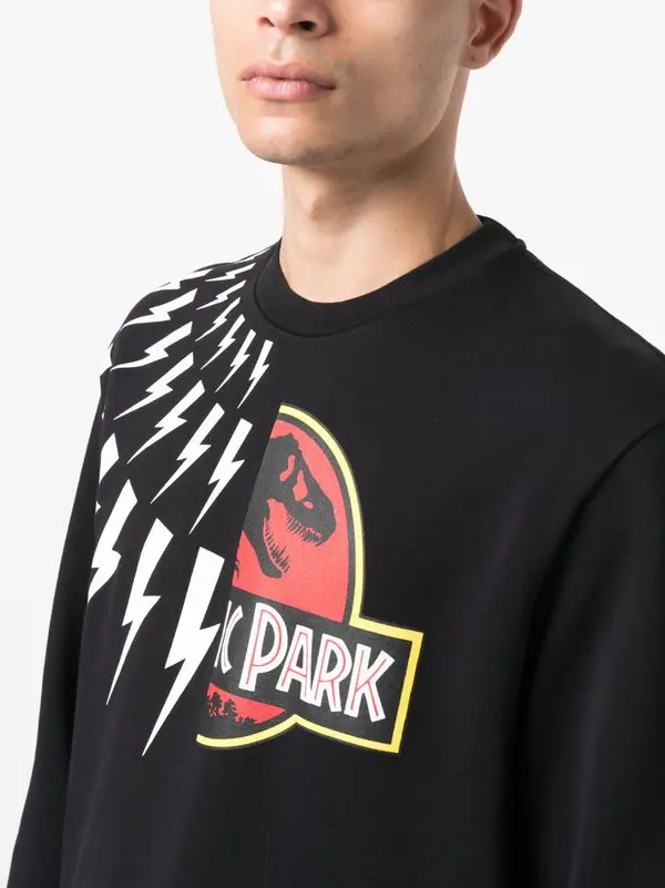Neil Barrett Graphic-print Cotton Sweatshirt
