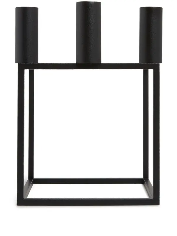 AUDO Kubus Metal Candle Holder - Black