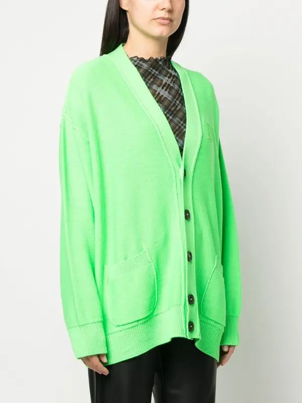Dsquared2 Embroidered Virgin Wool Cardigan