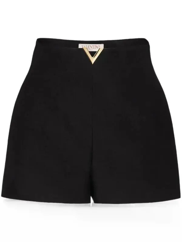 Valentino Garavani Crepe Couture Tailored Shorts - Black