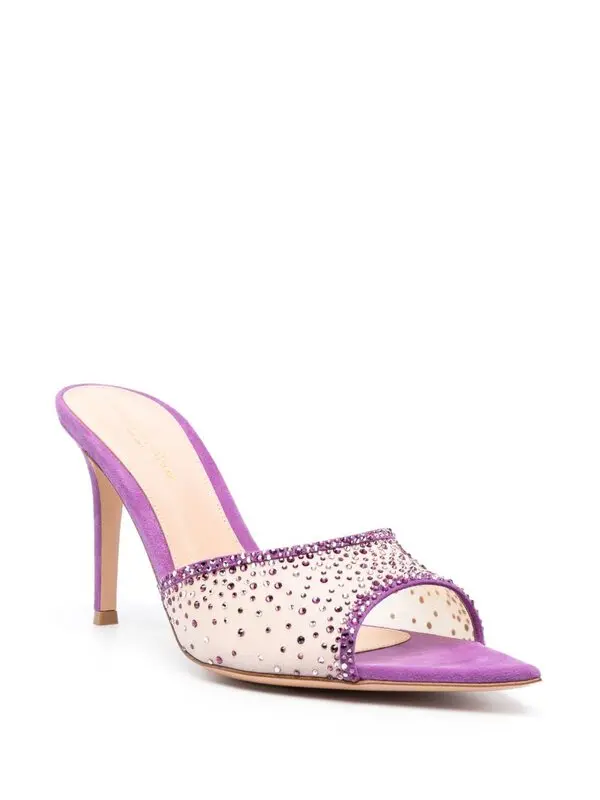 GIANVITO ROSSI 103mm Elle Crystal-embellished Sandals