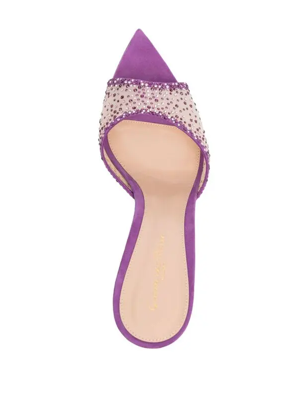 GIANVITO ROSSI 103mm Elle Crystal-embellished Sandals